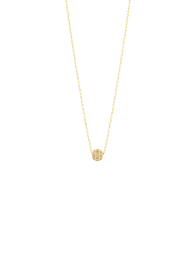 Pave Crystal Ball Pendant Necklace – Soca Clothing