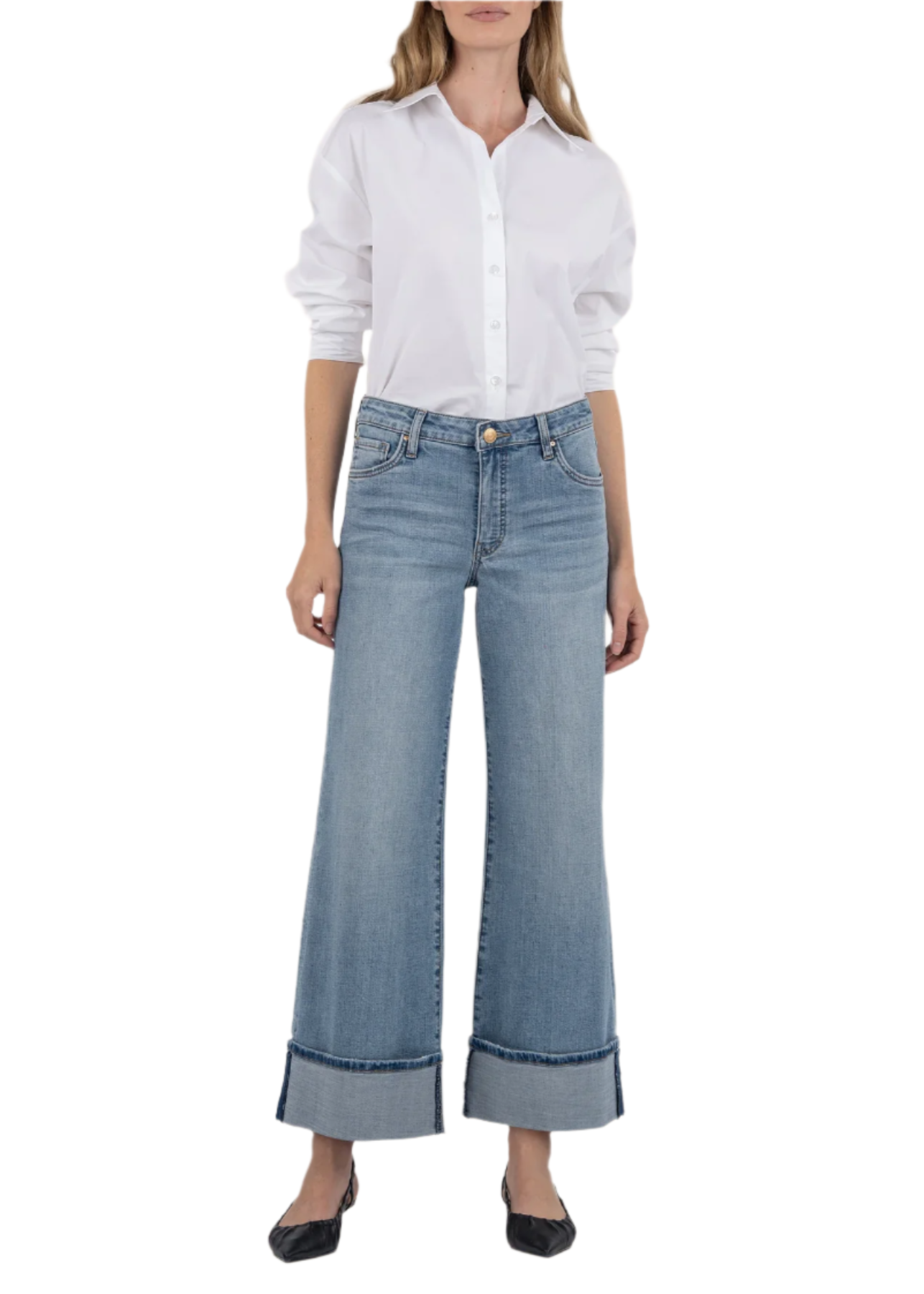 Meg High Rise Wide Leg Roll Up – Soca Clothing